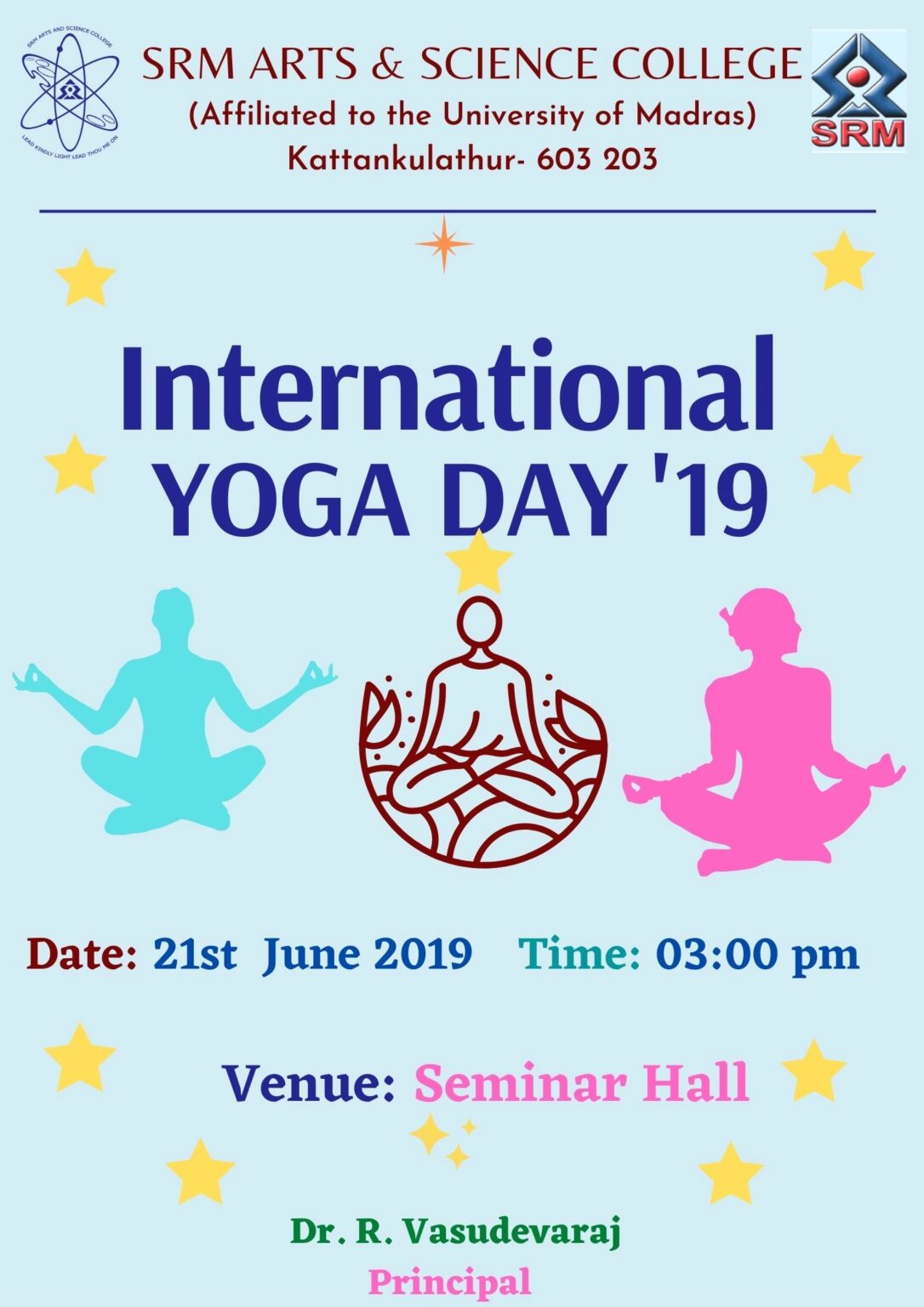 International Yoga Day 2019 - SRM Arts and Science College