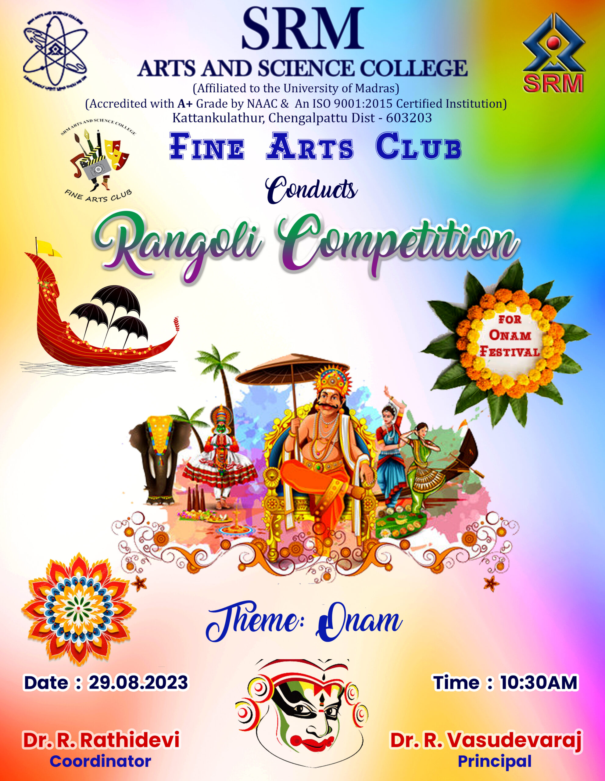 Rangoli Competition - SRM Arts and Science College