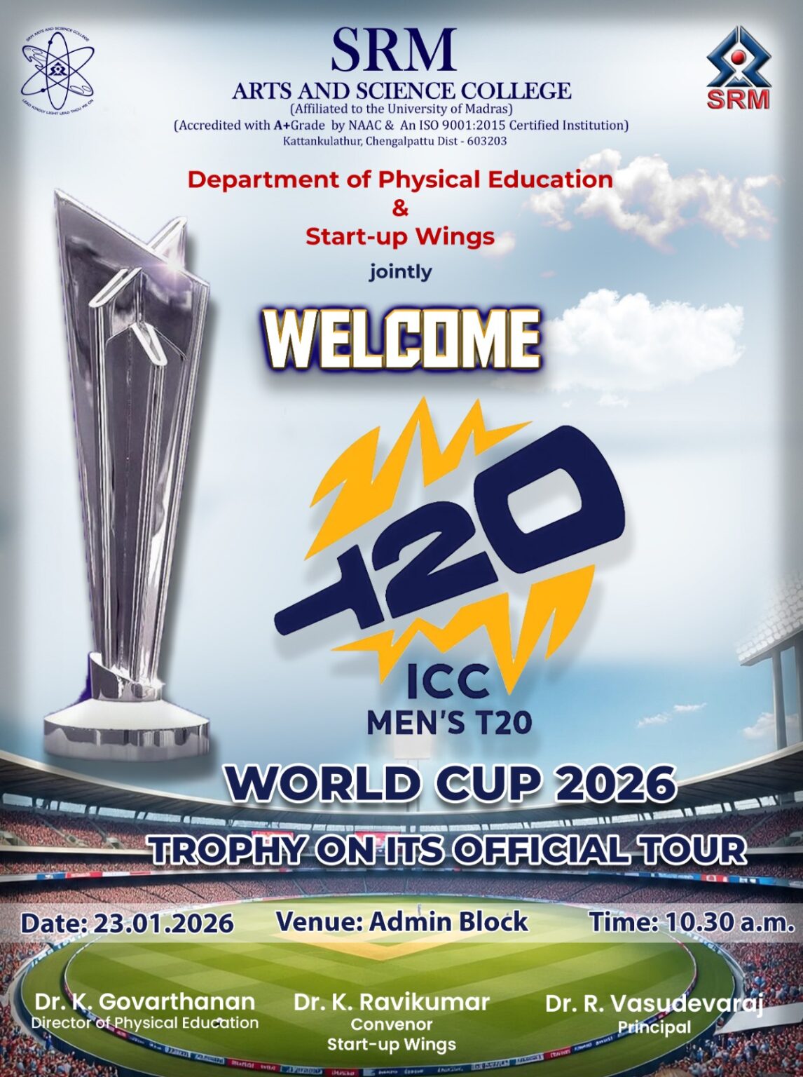 ICC Trophy Tour - SRM Arts and Science College